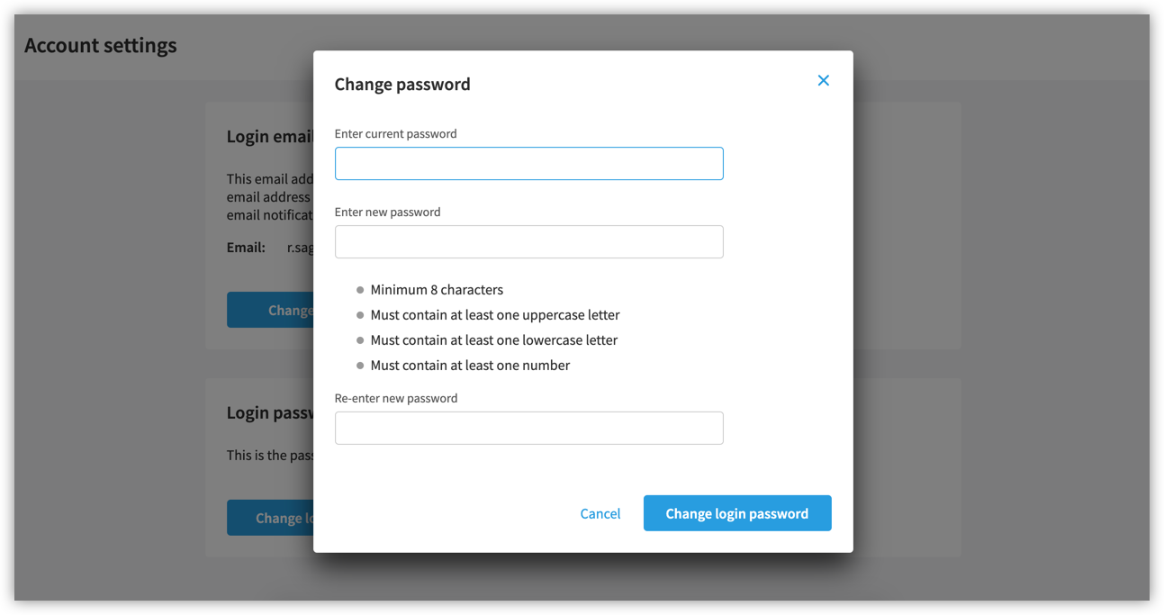 Changing Personal Account Settings